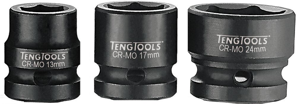 1/2" Stubby Impact Socket DIN Metric 24mm | TengTools